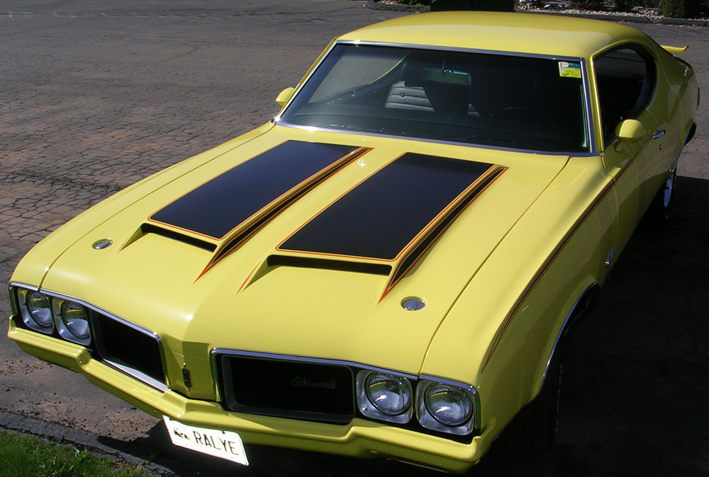 1970 Olds Cutlass/442/Rallye 350 W-25 Option Ram Air Hood-Fusick ...